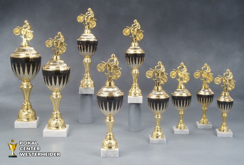 Motocross Pokal 'COLOMBO' mit Figur | 30 cm | 7024-34328-30